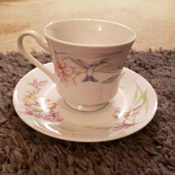 Other | Hummingbird China Teacup And Saucer | Poshmark